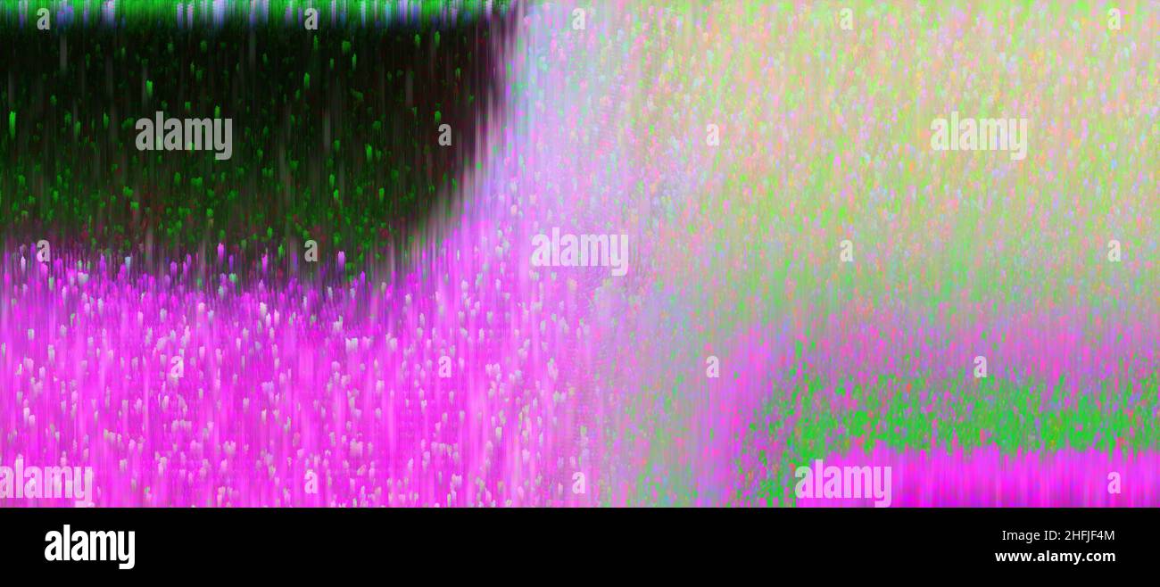 An abstract neon glitch art texture background image Stock Photo - Alamy