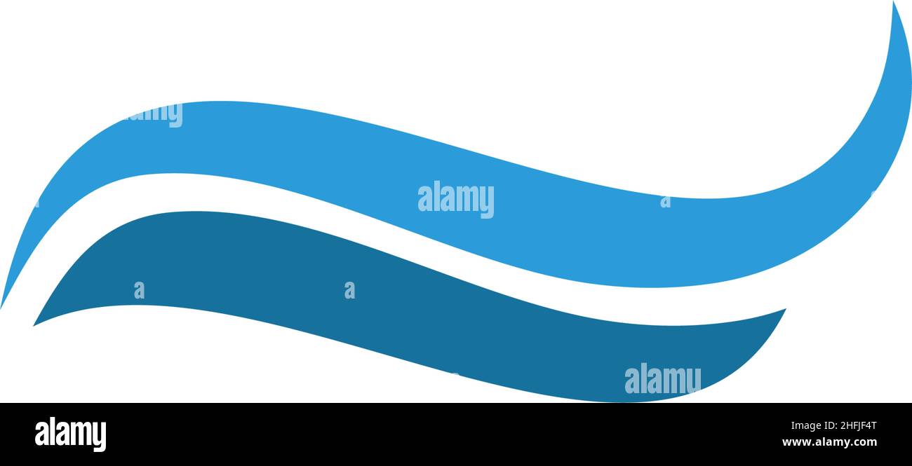Wave icon logo design inspiration vector template Stock Vector Image ...