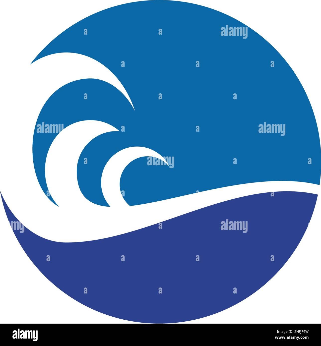 Wave icon logo design inspiration vector template Stock Vector Image ...