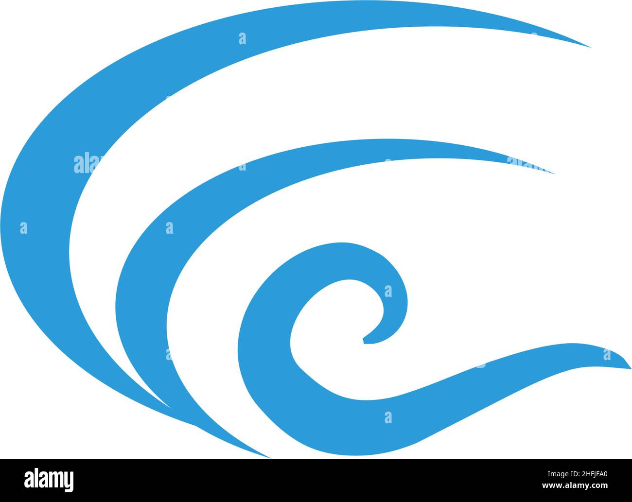 Wave icon logo design inspiration vector template Stock Vector Image ...