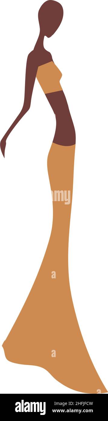 African traditional dance dress Stock Vector Images - Alamy