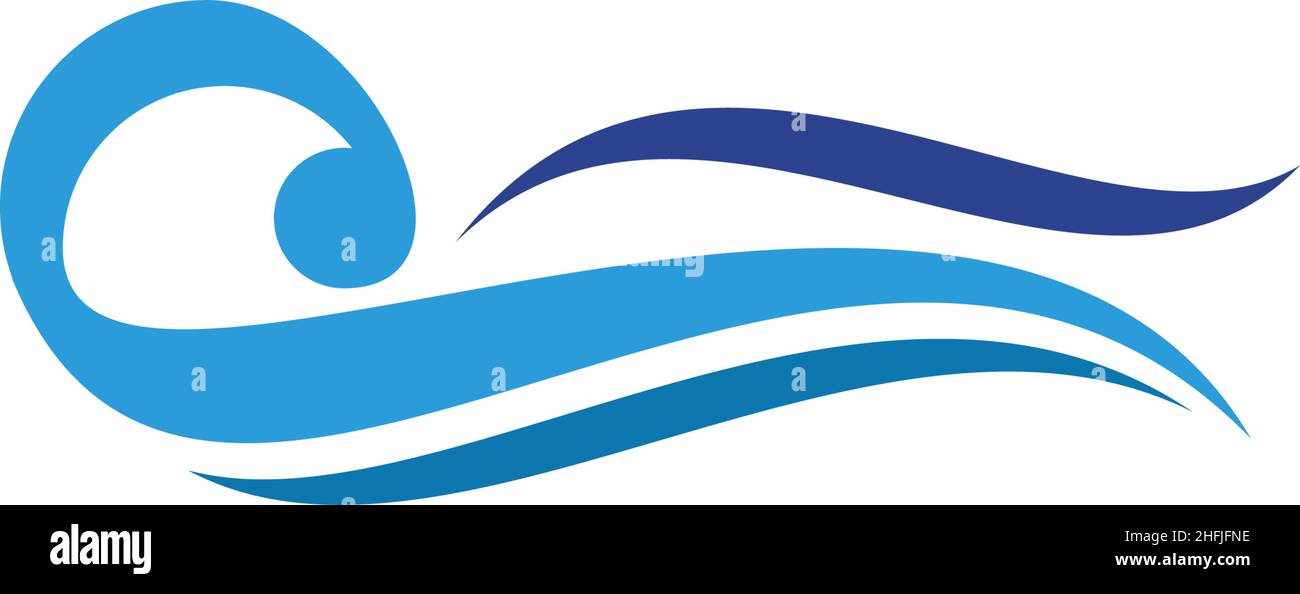Wave icon logo design inspiration vector template Stock Vector Image ...