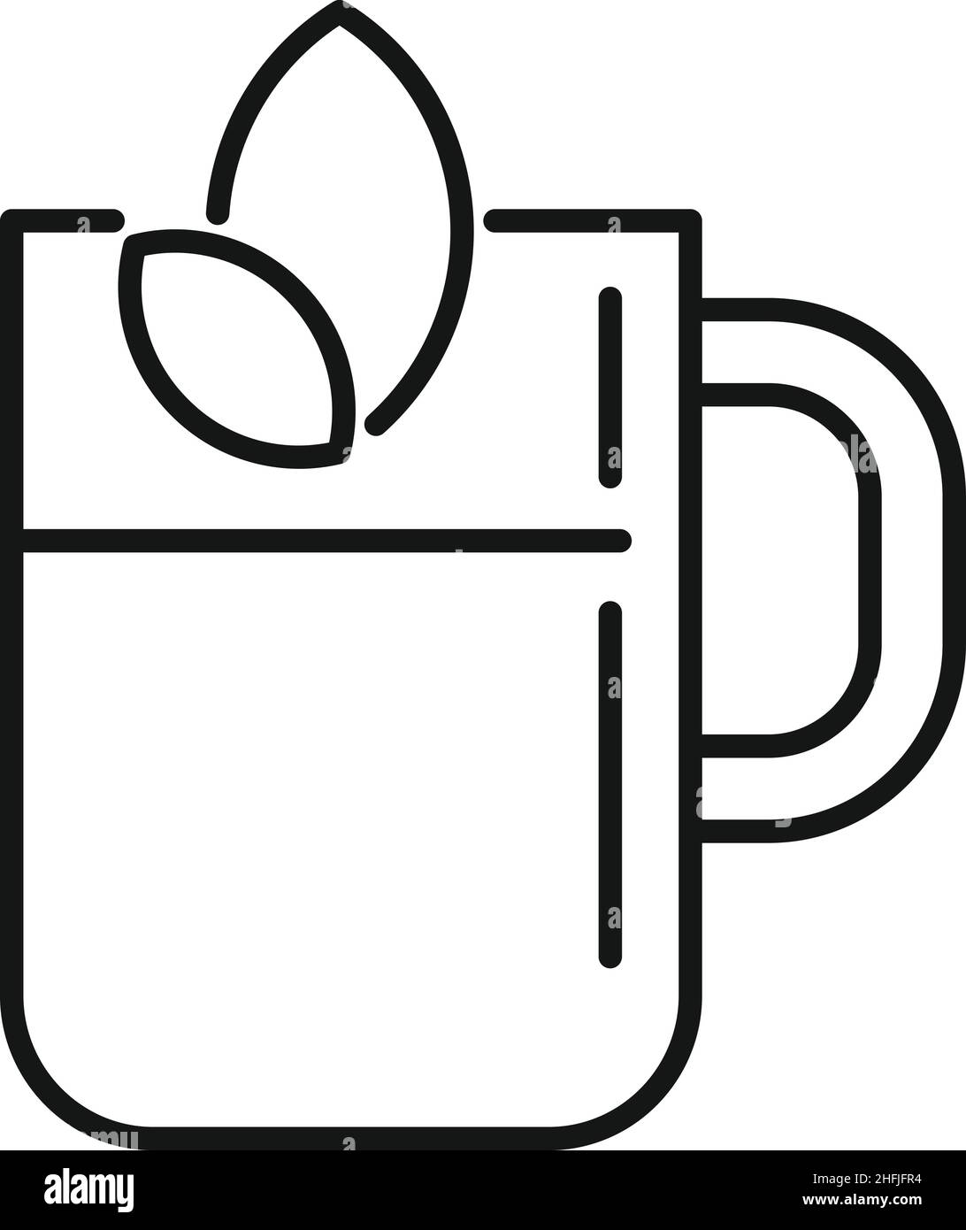 Ice tea top view Stock Vector Images - Alamy