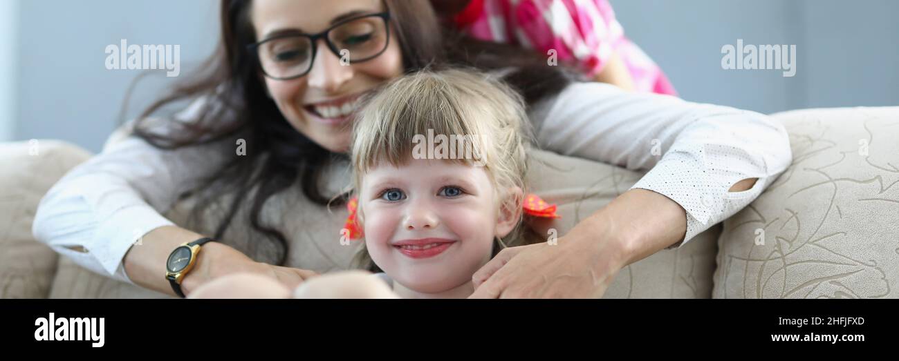 Sweet kids smiling on camera Stock Photo - Alamy