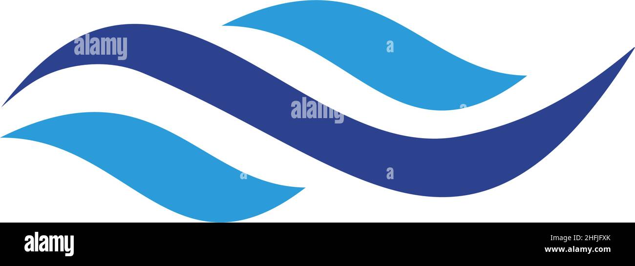 Wave icon logo design inspiration vector template Stock Vector Image ...