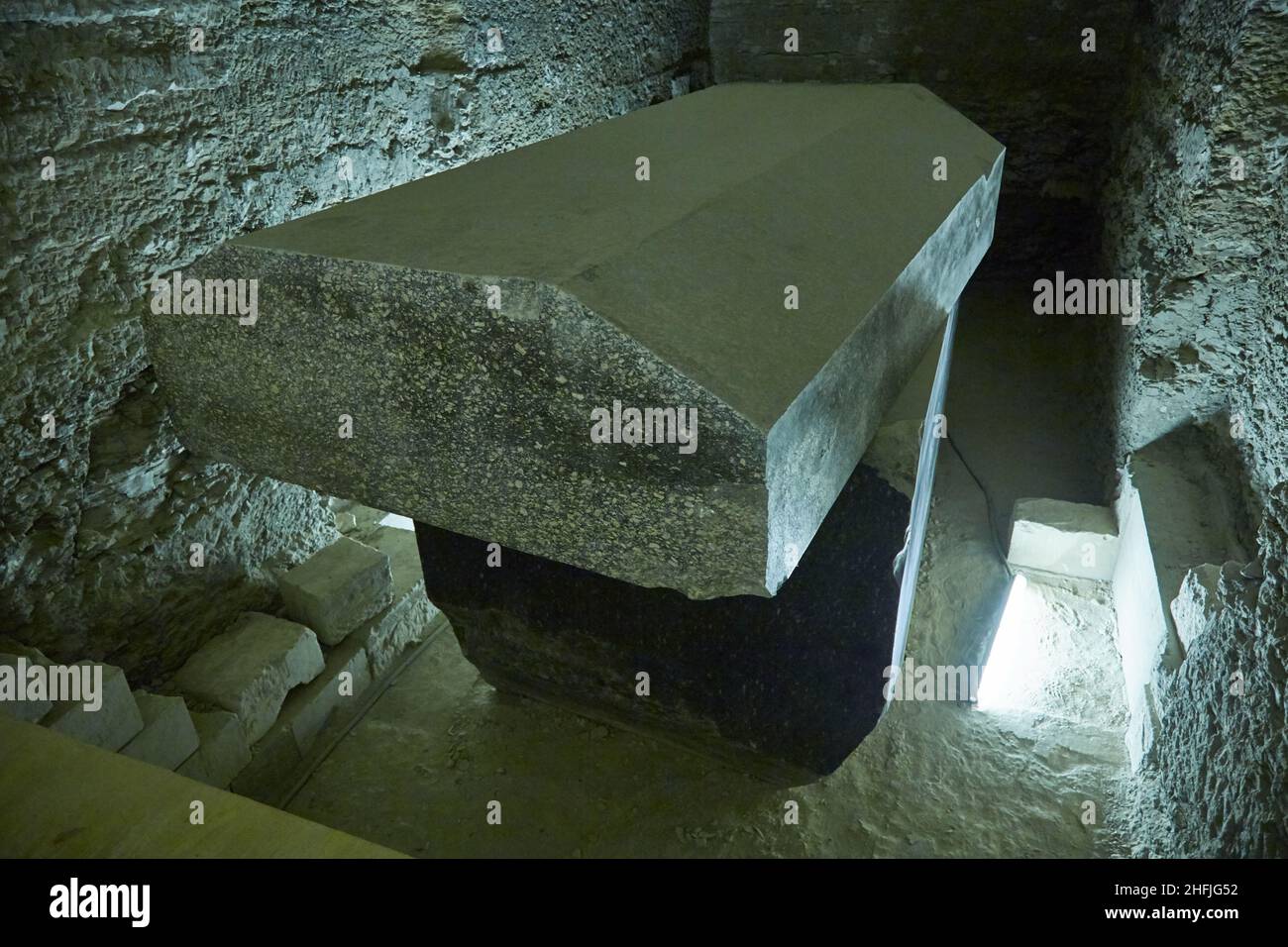 Megalithic precision granite boxes from the Serapeum Stock Photo - Alamy