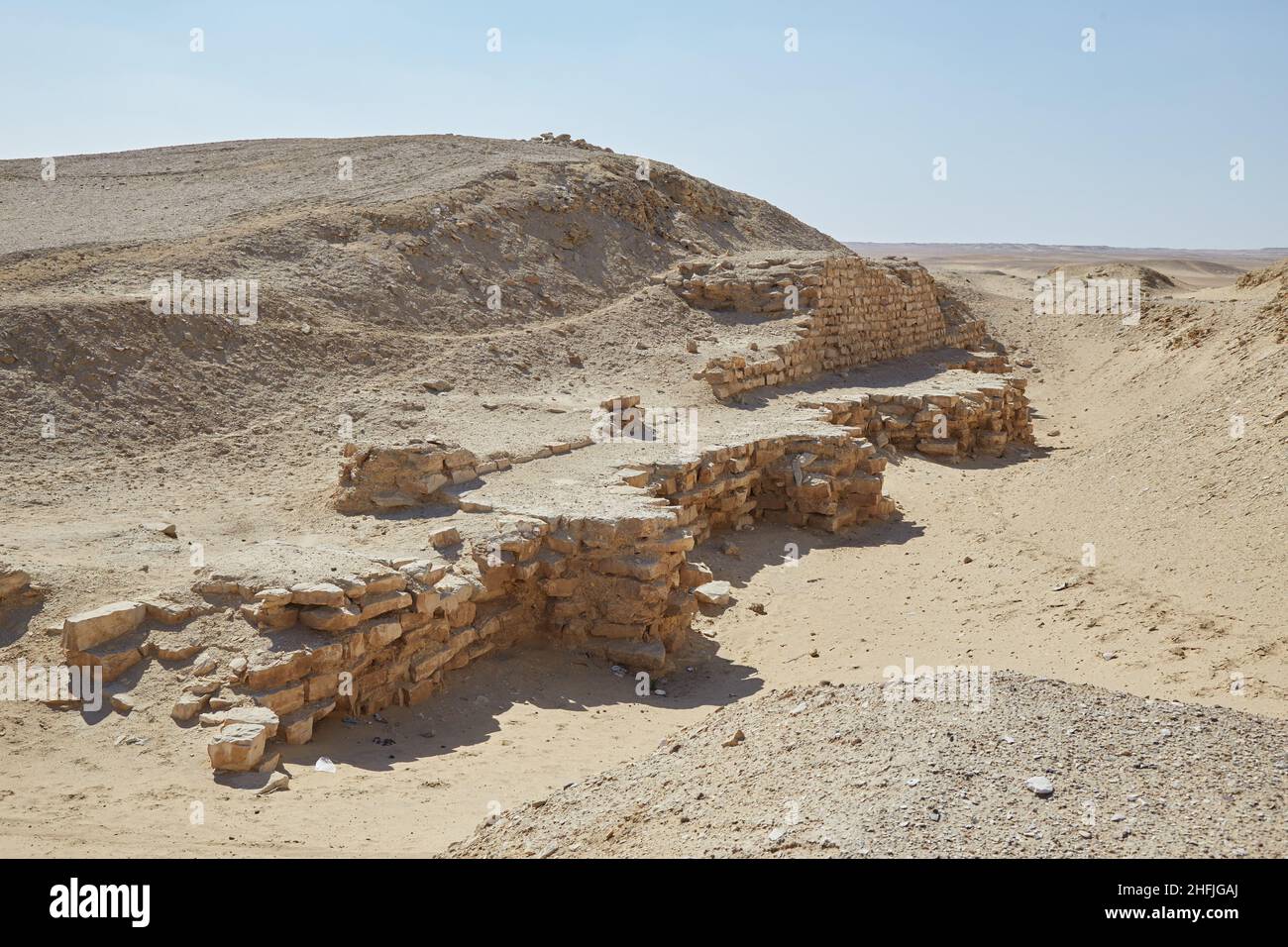 The buried pyramid of Sekhemkhet Stock Photo - Alamy