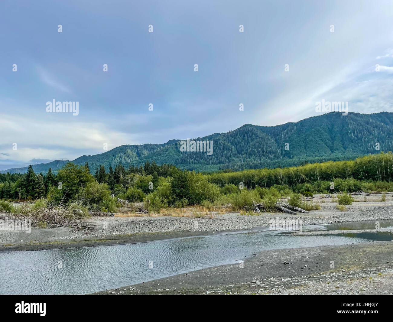 Hoh Rainforest is located on the Olympic Peninsula in the Pacific ...