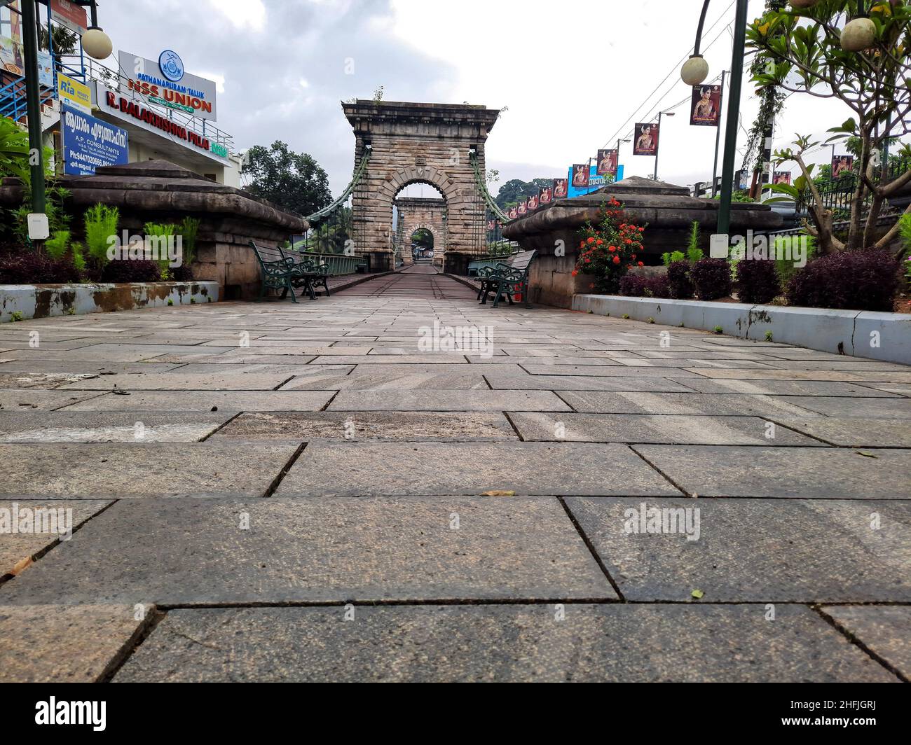 The suspension bridge or hanging bridge in Punalar is perhaps the only ...