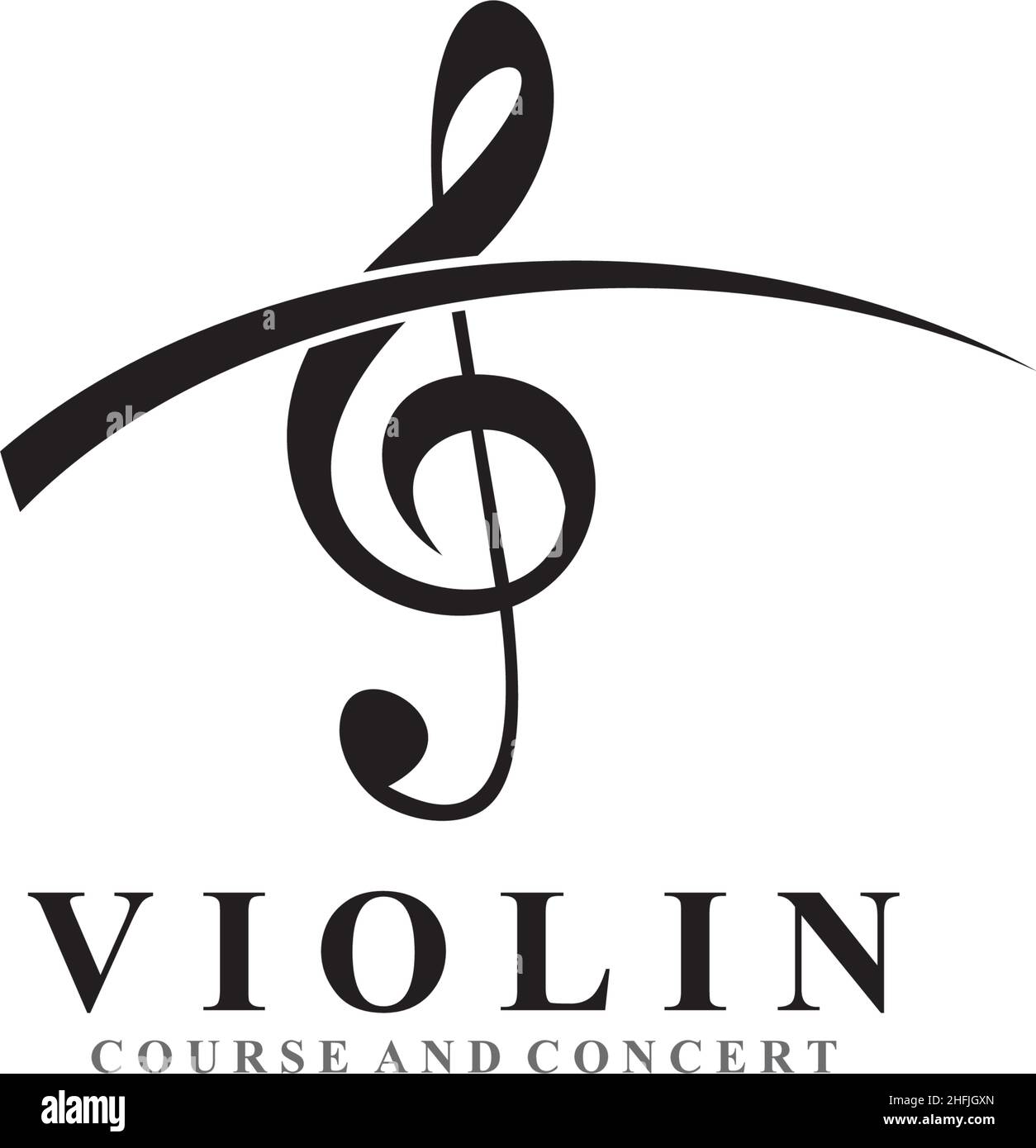 Violin icon logo design inspiration vector template Stock Vector Image ...