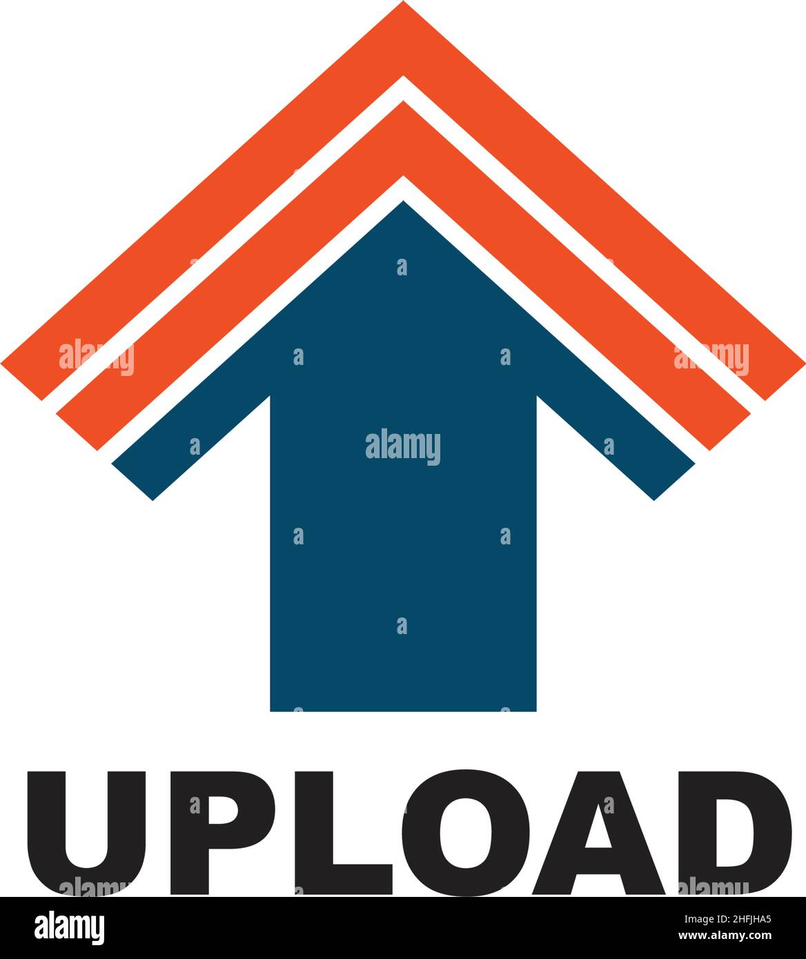 Upload icon logo design inspiration vector template Stock Vector Image ...