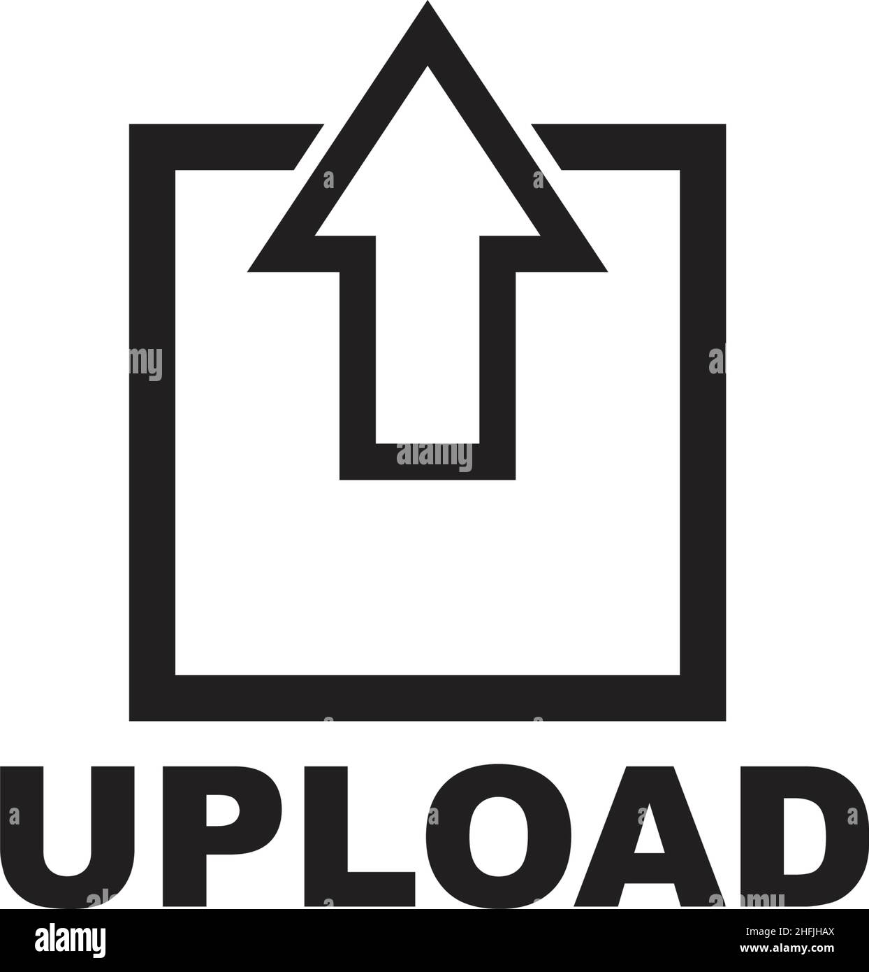 Upload icon logo design inspiration vector template Stock Vector Image ...
