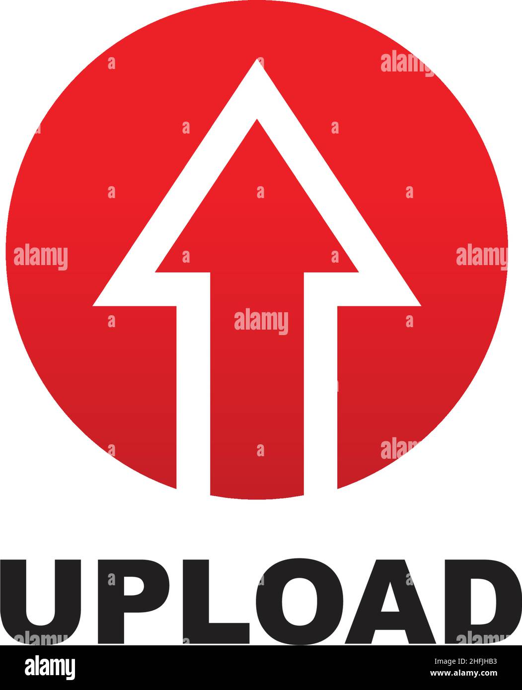 Upload icon logo design inspiration vector template Stock Vector Image ...