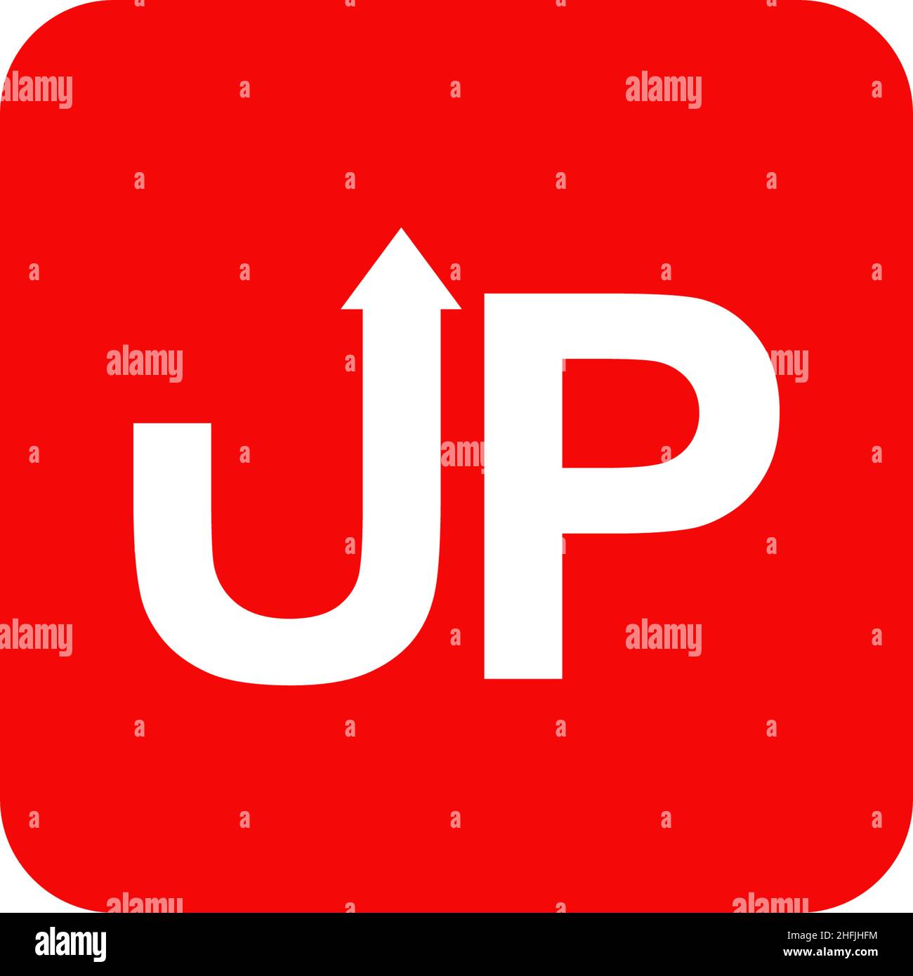 UP typeface lettering icon logo design vector template illustration ...