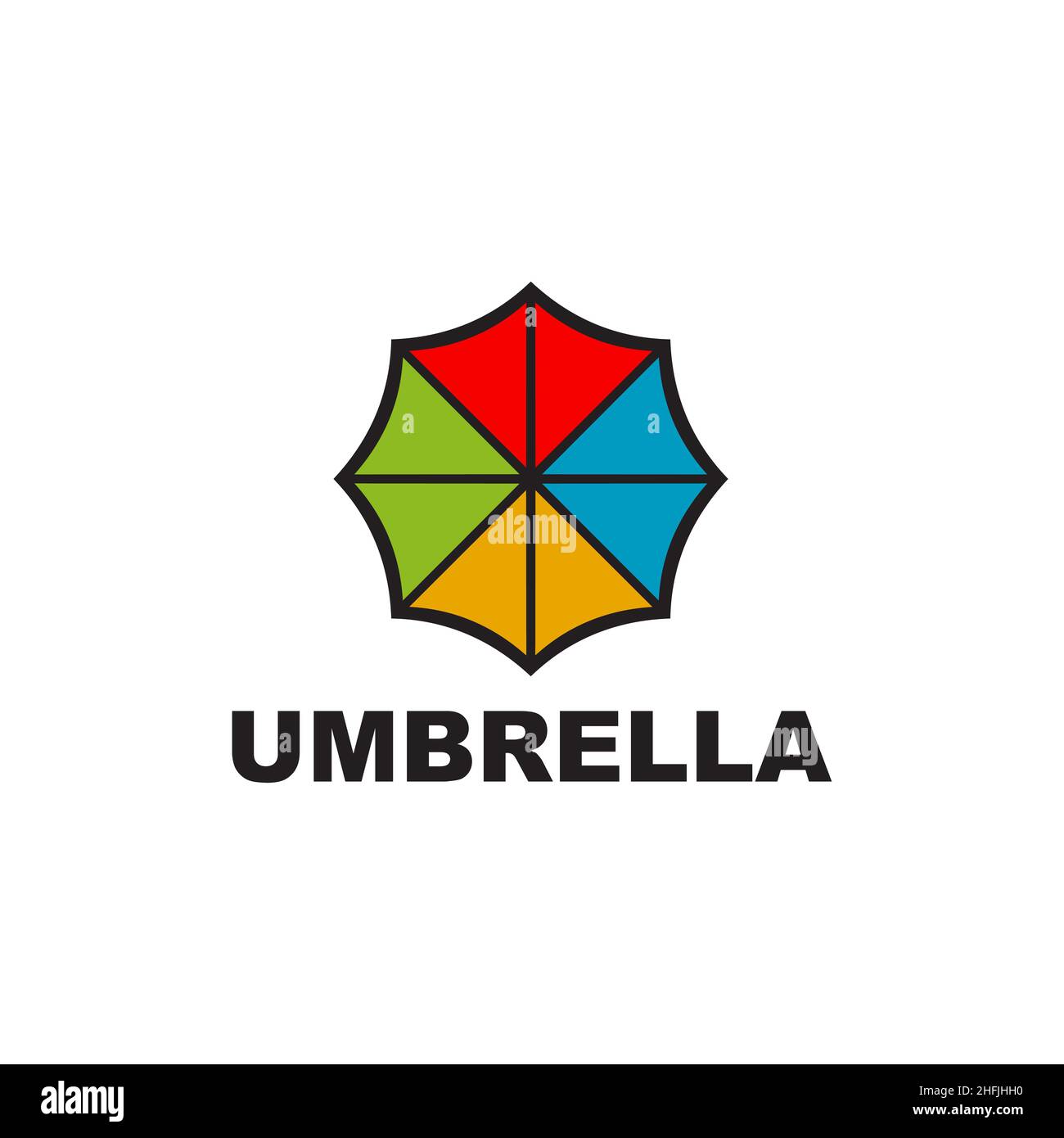 Umbrella logo design inspiration vector icon template Stock Vector ...