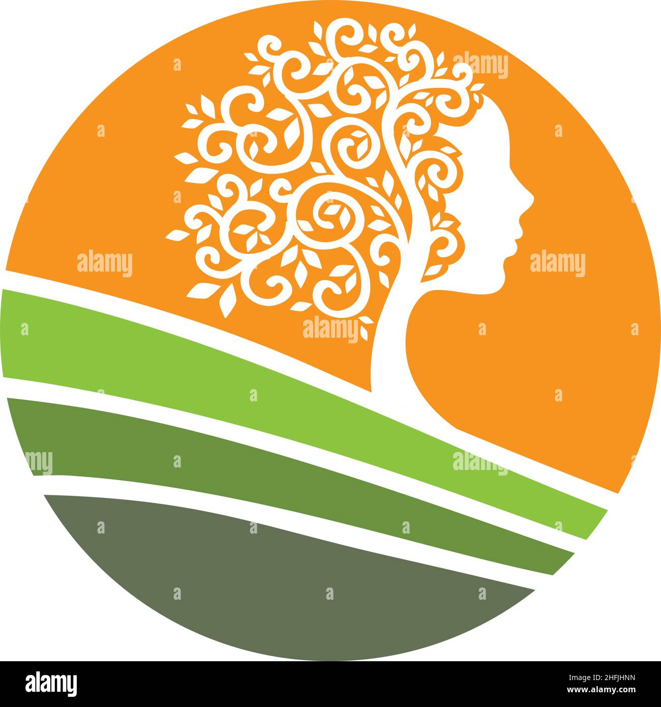 silhouette of a female tree Stock Vector Image & Art - Alamy