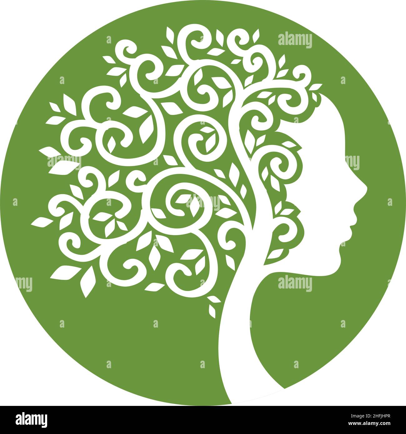 silhouette of a female tree Stock Vector Image & Art - Alamy