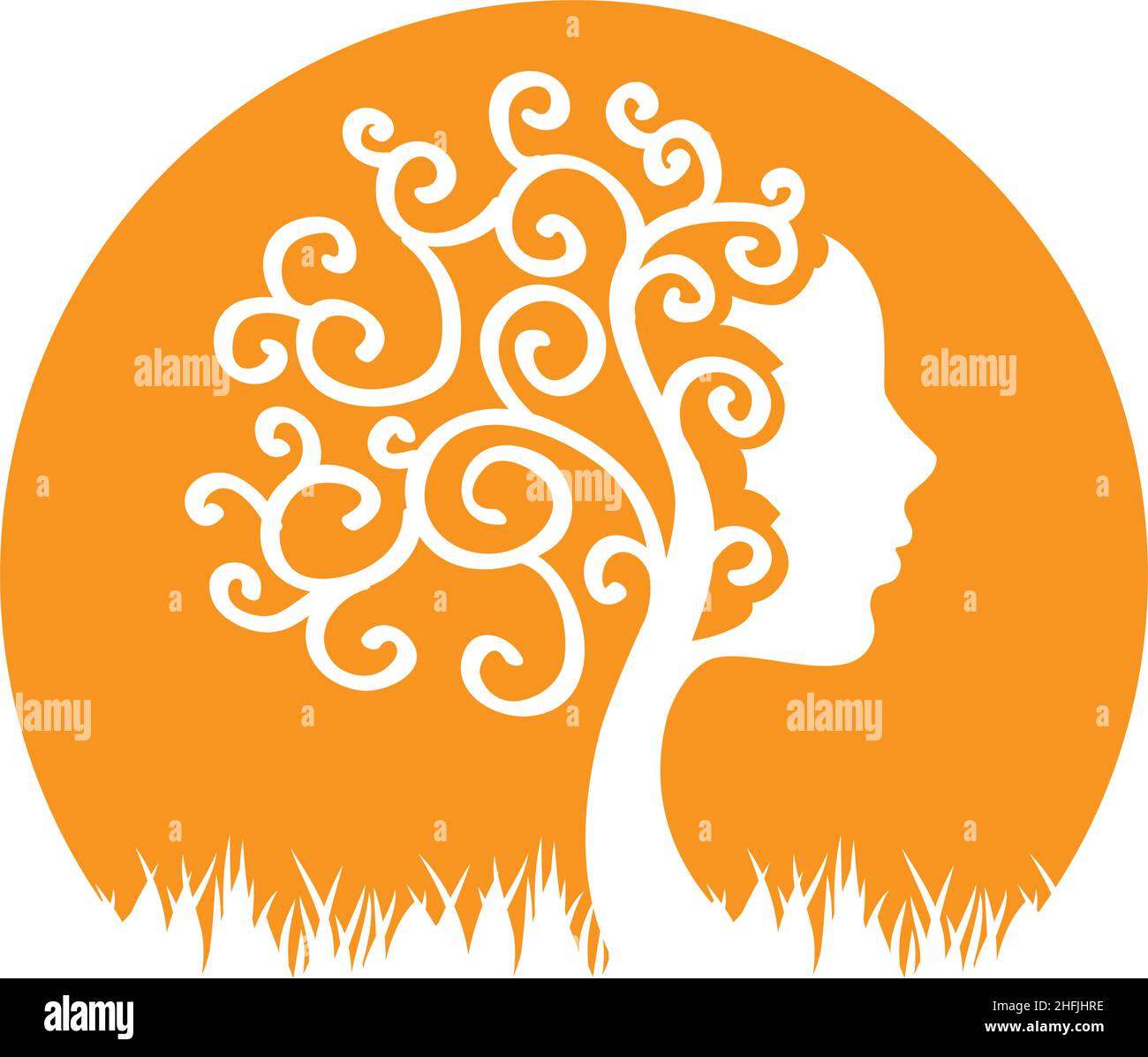 silhouette of a female tree Stock Vector Image & Art - Alamy
