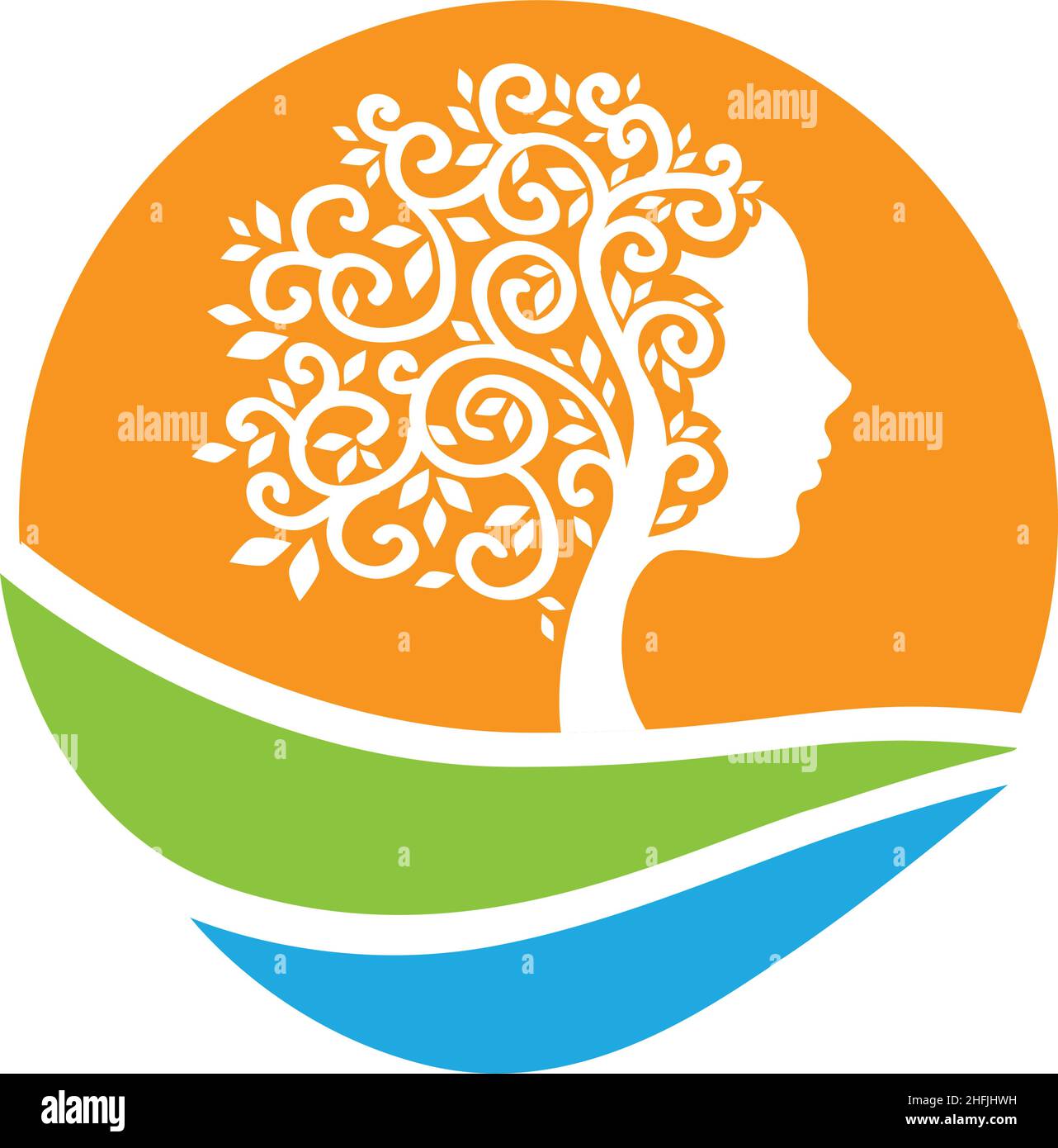 silhouette of a female tree Stock Vector Image & Art - Alamy