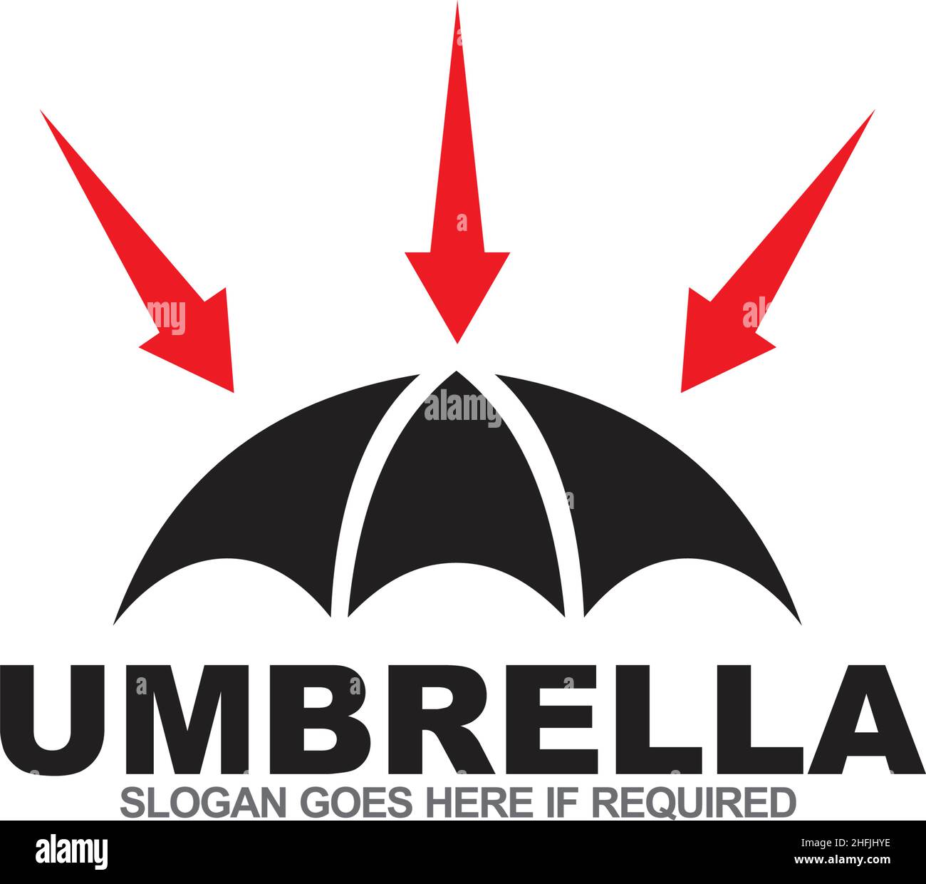 Umbrella logo design inspiration vector template Stock Vector Image ...