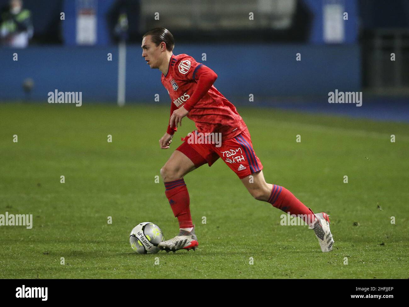 Maxence Caqueret of Lyon during the French championship Ligue 1 ...