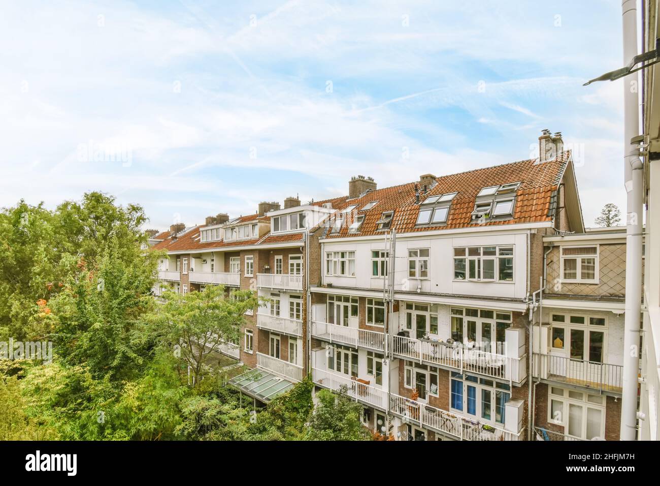 Delightful views of a residential area with many trees Stock Photo - Alamy
