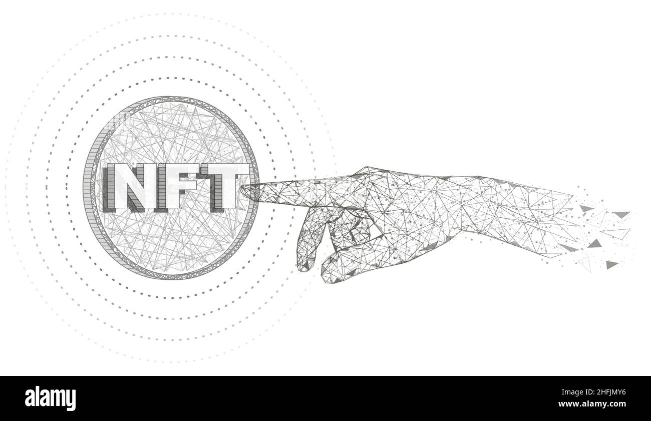 Nft non fungible token style Cut Out Stock Images & Pictures - Alamy