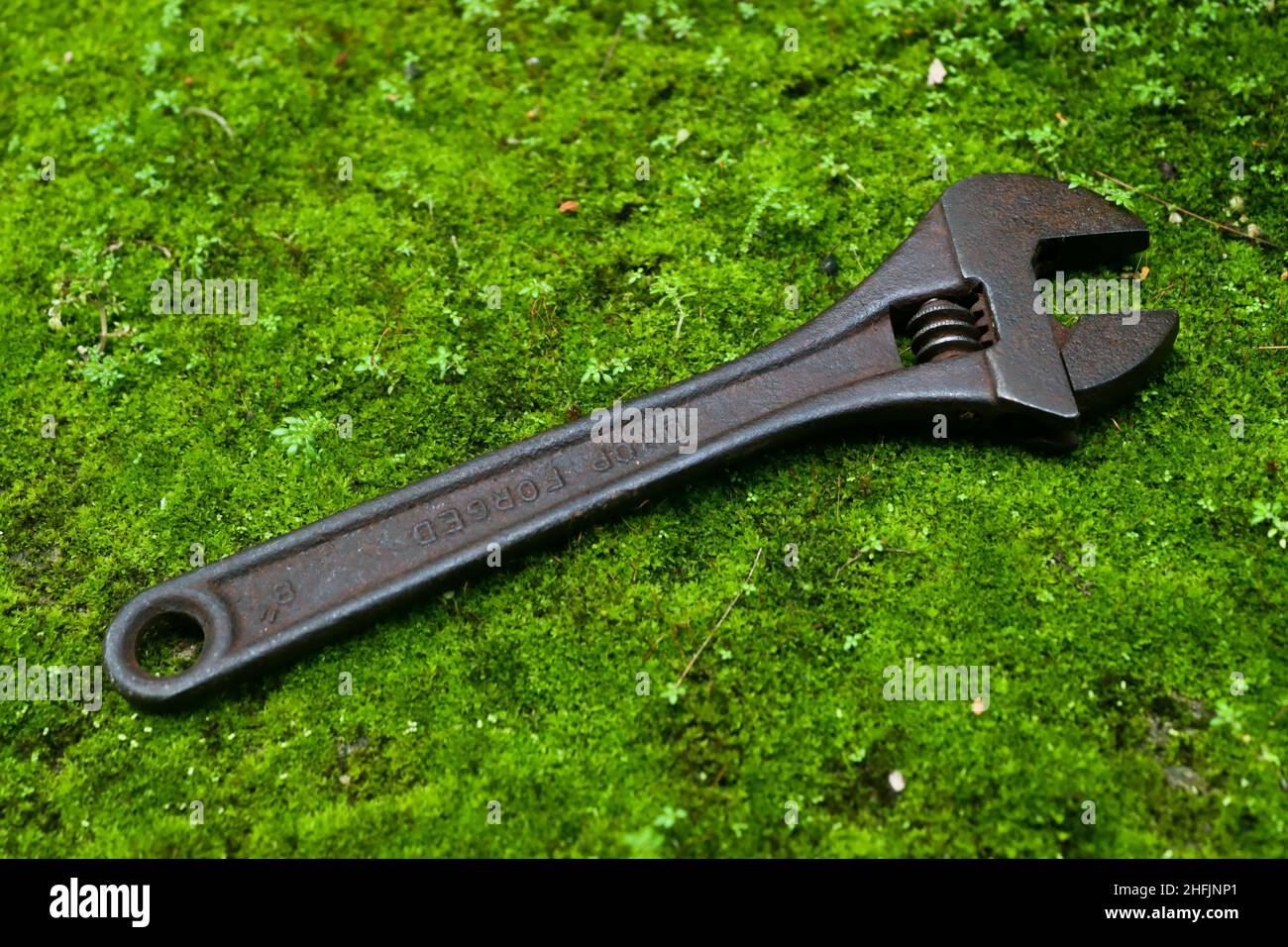 Adjustable wrench screw spanner Stock Photo - Alamy