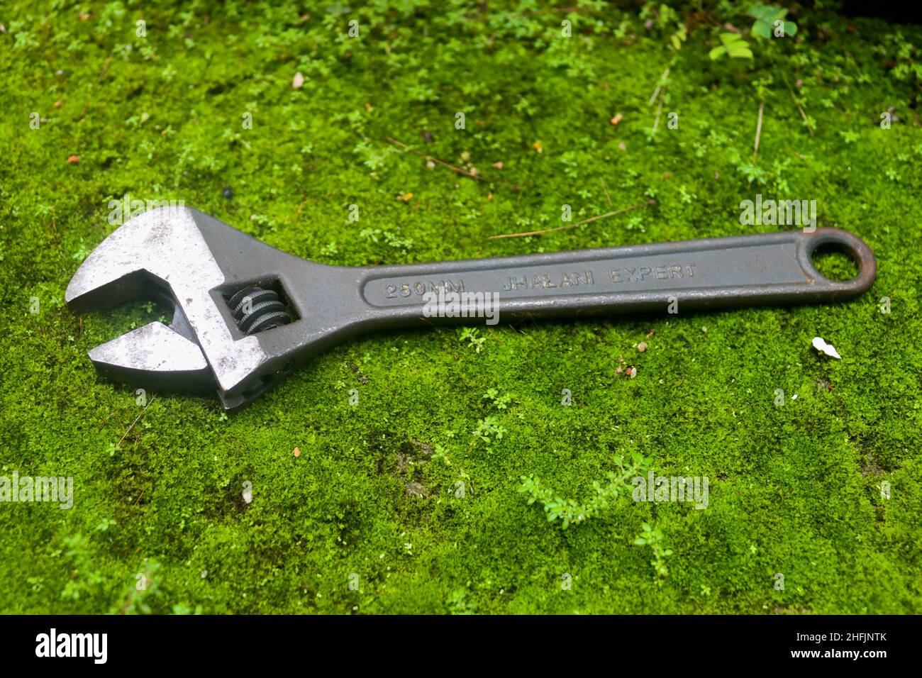 Adjustable wrench screw spanner Stock Photo - Alamy