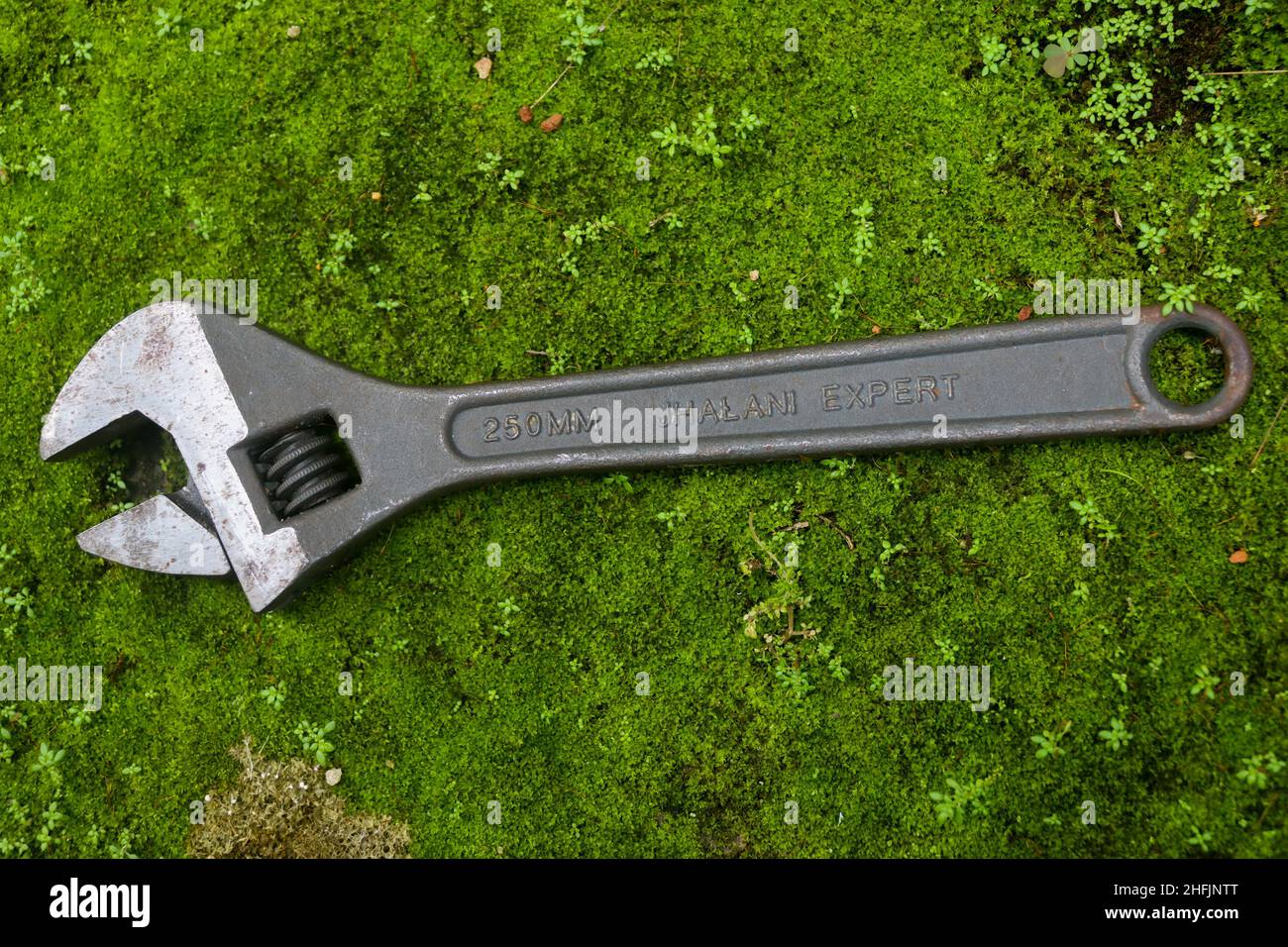 Adjustable wrench screw spanner Stock Photo - Alamy
