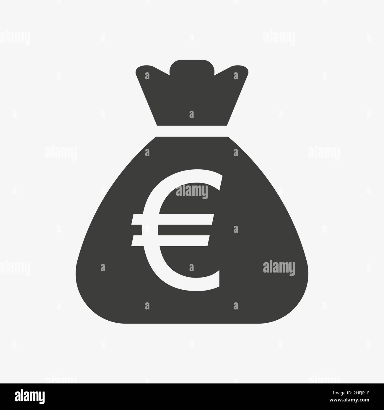 Euro icon. Sack with European currency symbol Stock Vector Image & Art ...