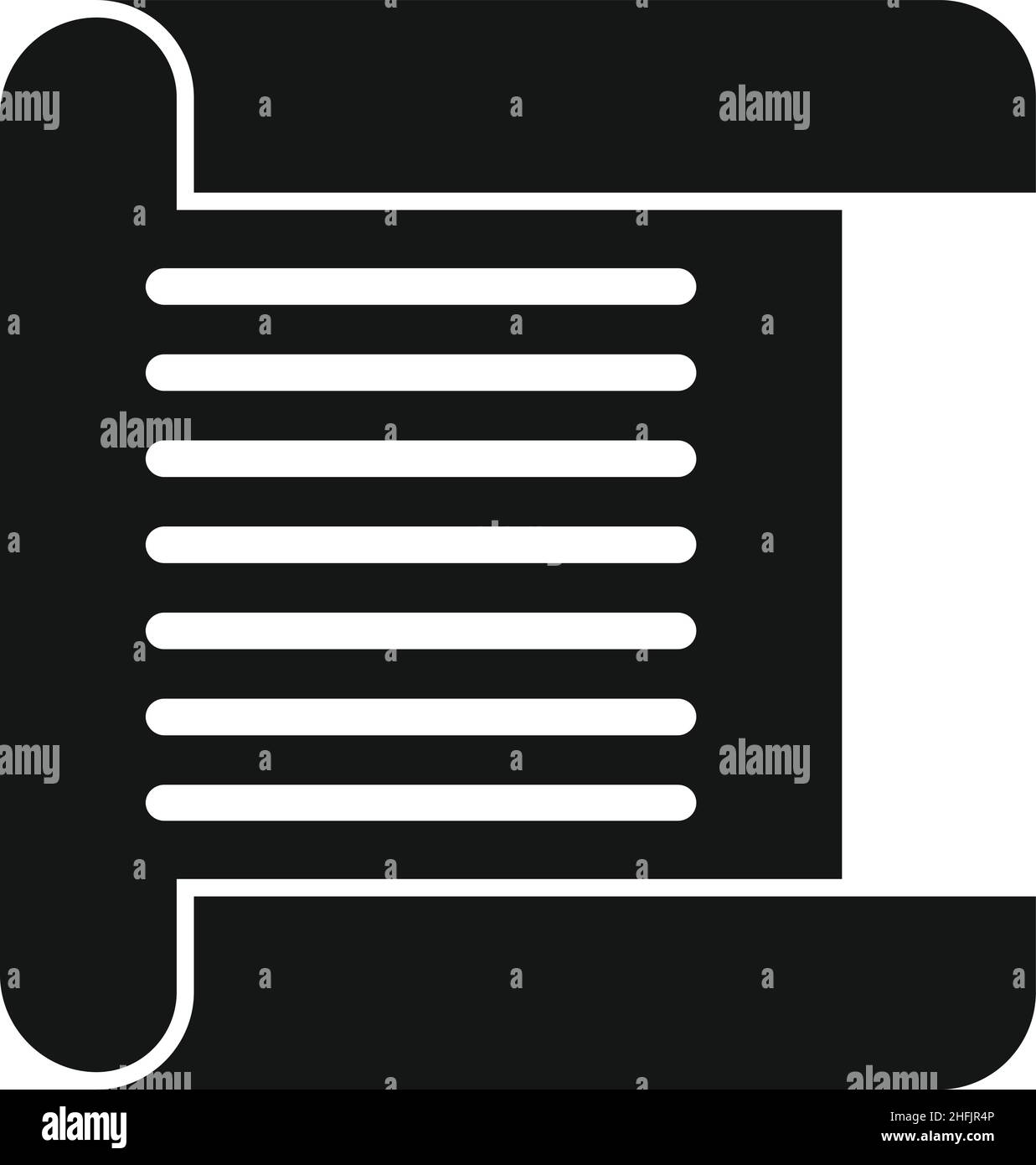 Paper text icon simple vector. Write letter. Message pencil Stock ...