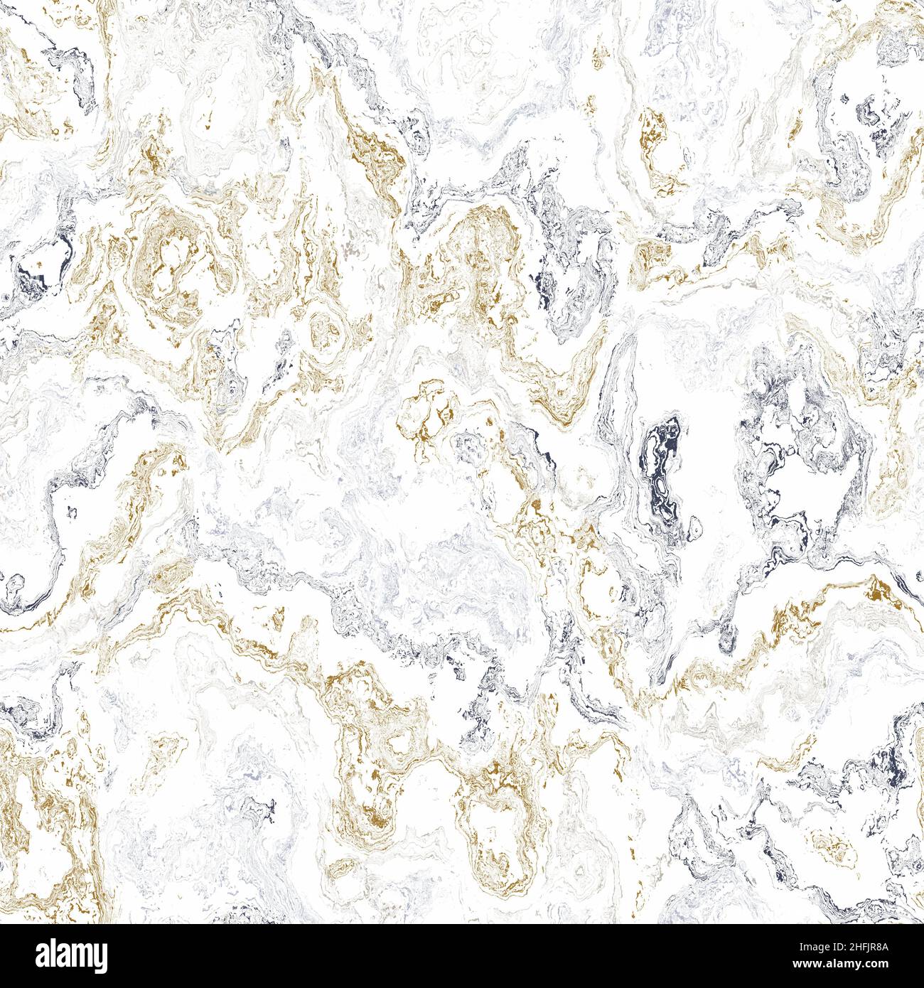 White tonal marbled seamless texture. Irregular pale ink blotch paint ...