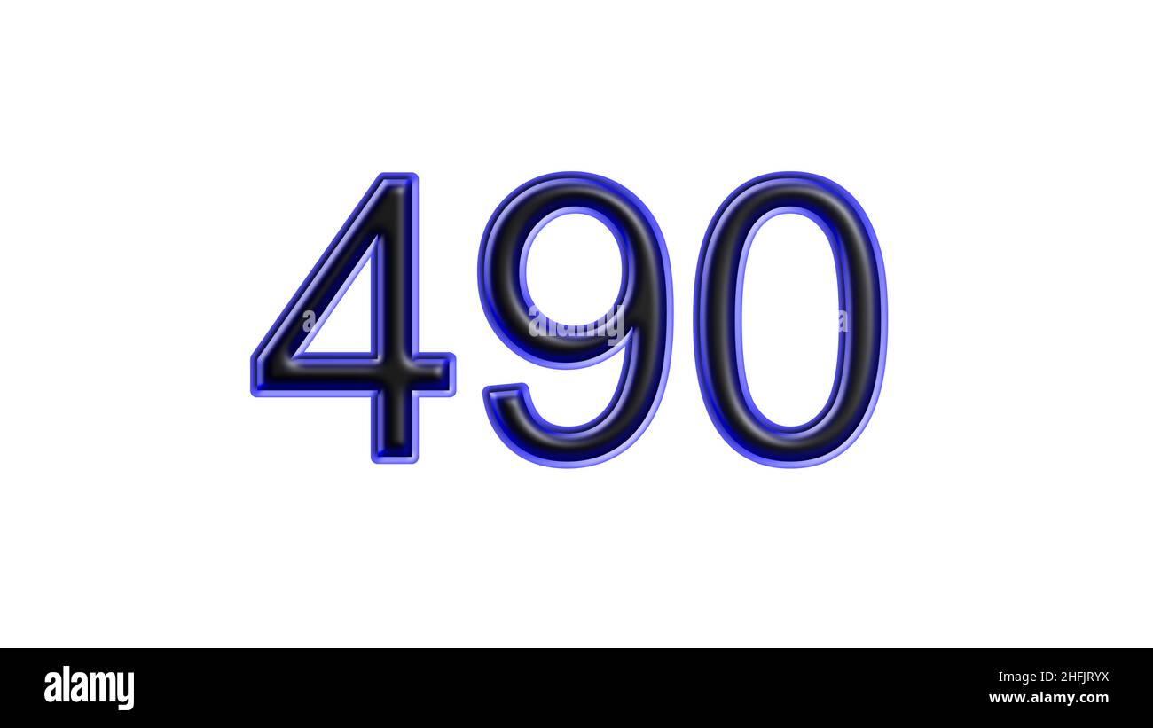 3d number 490 Cut Out Stock Images & Pictures - Alamy