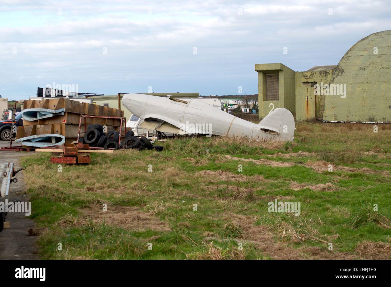 HAS - HARDENED AIR CRAFT SHELTER RAF ST MAWGAN CORNWALL ENGLAND UK ...