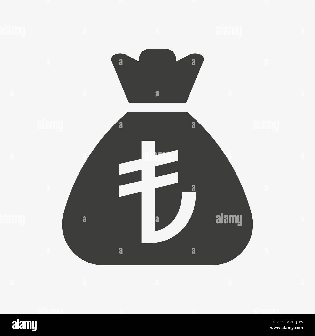 Turkish lira icon. Sack with Turkish currency Stock Vector Image & Art ...