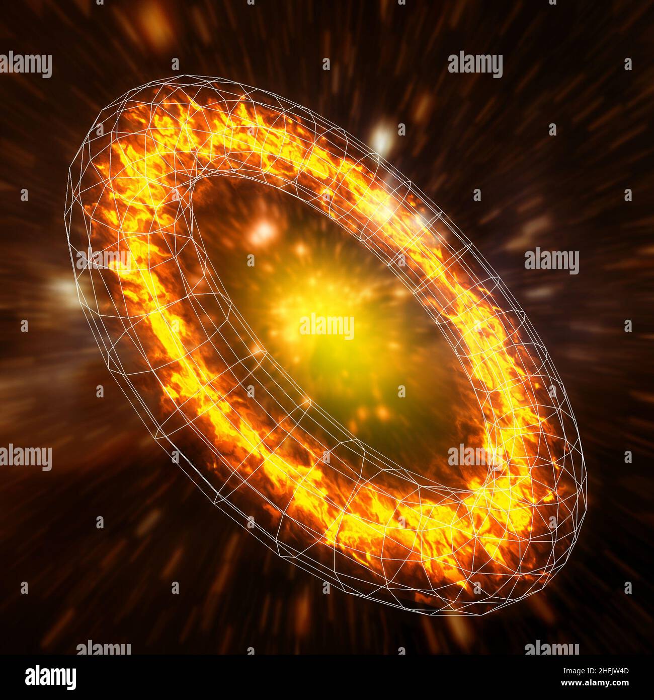 concept illustration for fusion power energy Stock Photo - Alamy