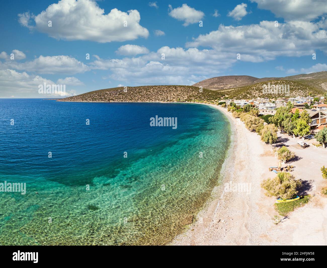 Aerial view of the beach Saranti, Greece Stock Photo - Alamy