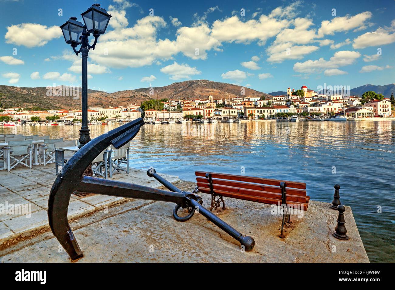 The historic city Galaxidi, Greece Stock Photo - Alamy