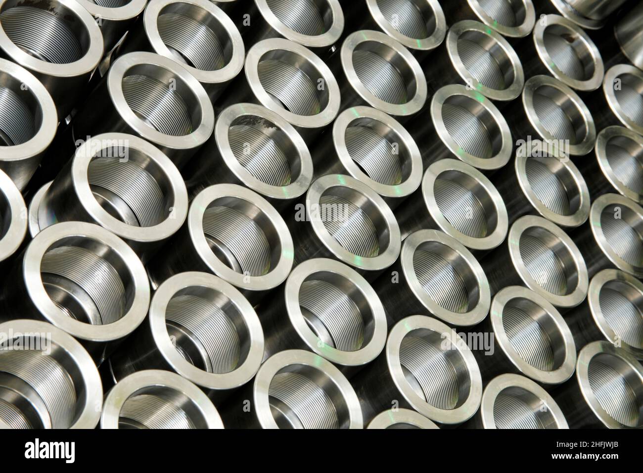New fabrication steel rollers texture background. Metal industry Stock ...
