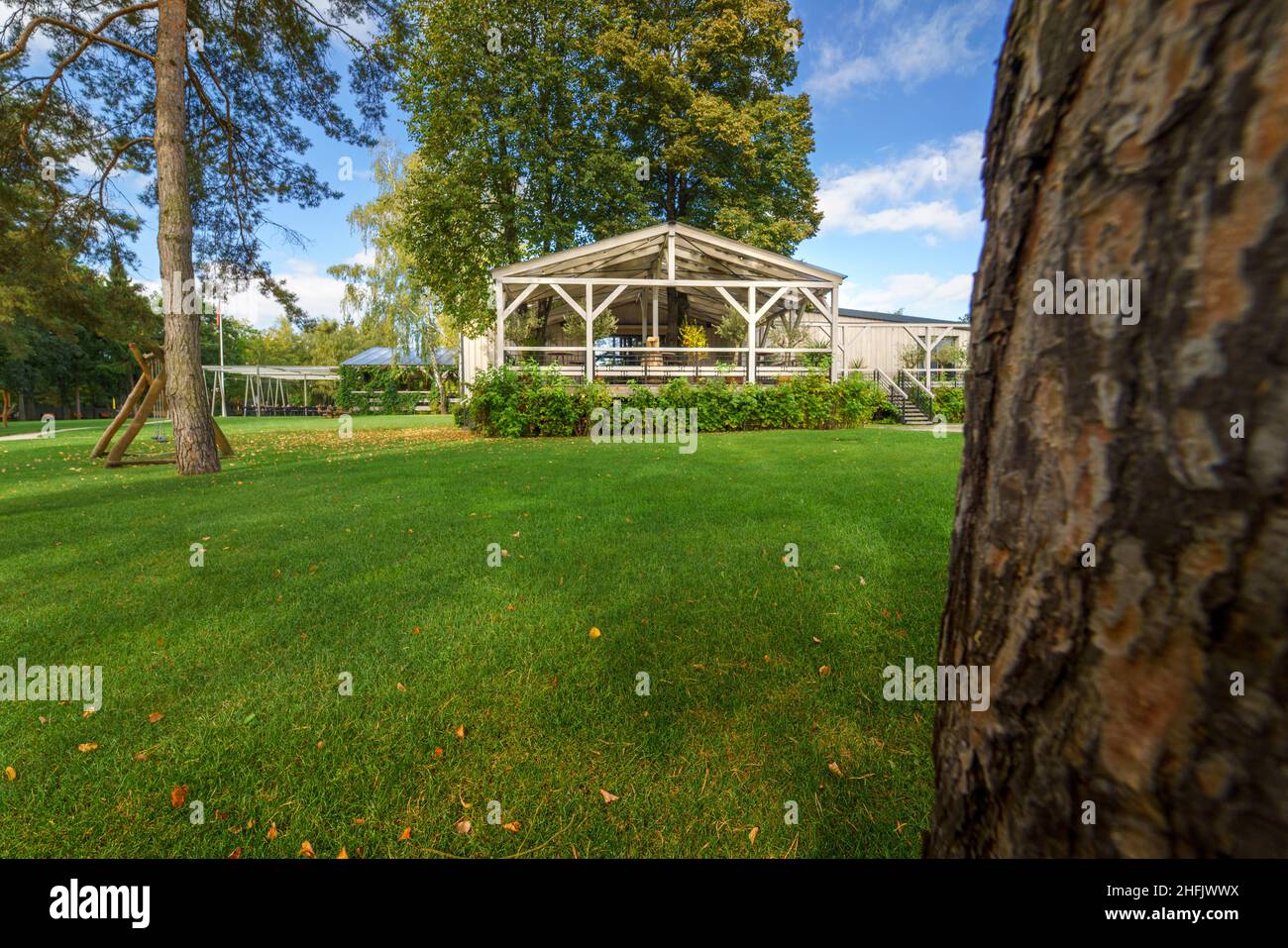 Outdoor terrace at the modern luxury hotel hi-res stock photography and ...