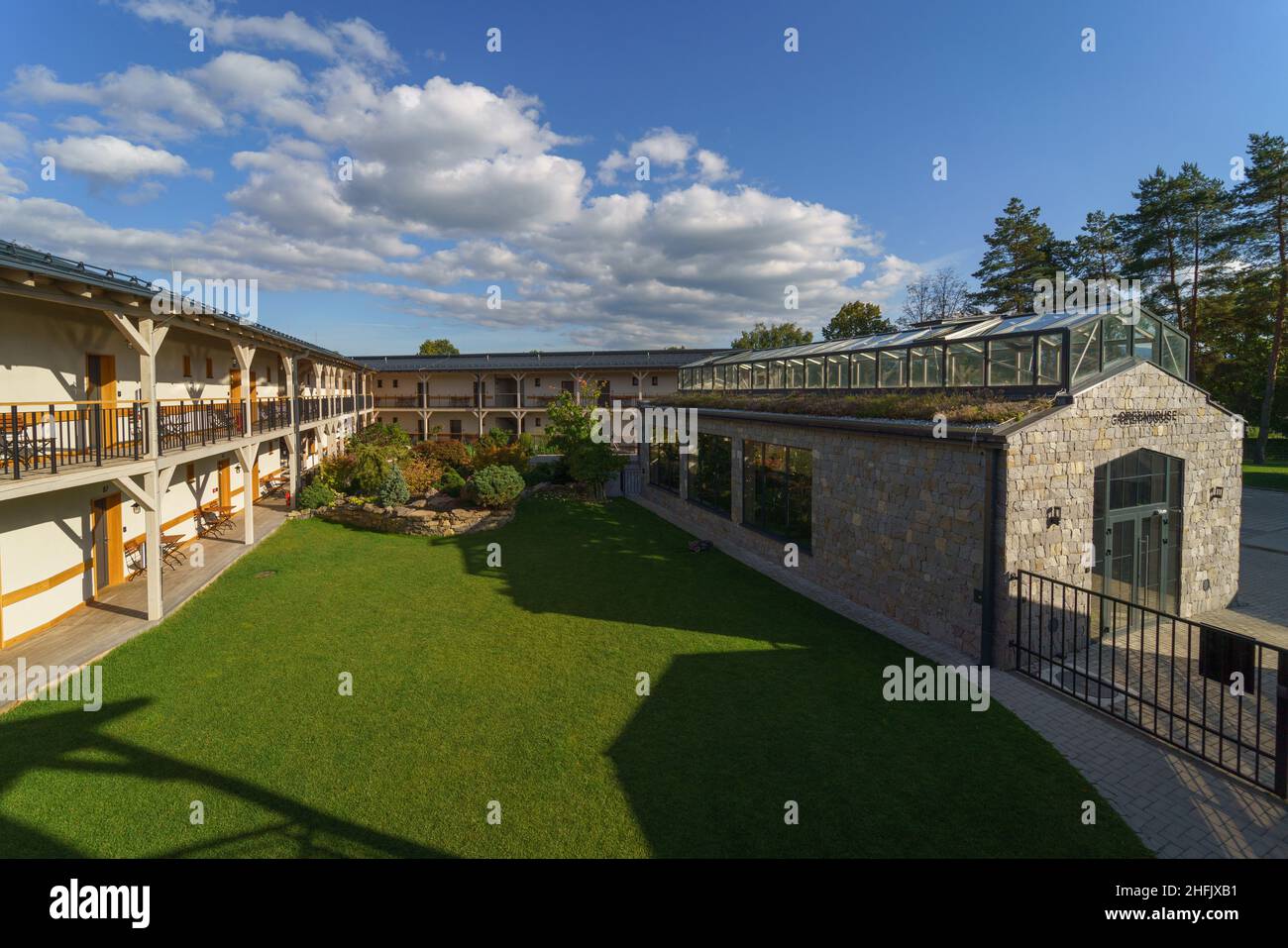 Outdoor terrace at the modern luxury hotel hi-res stock photography and ...