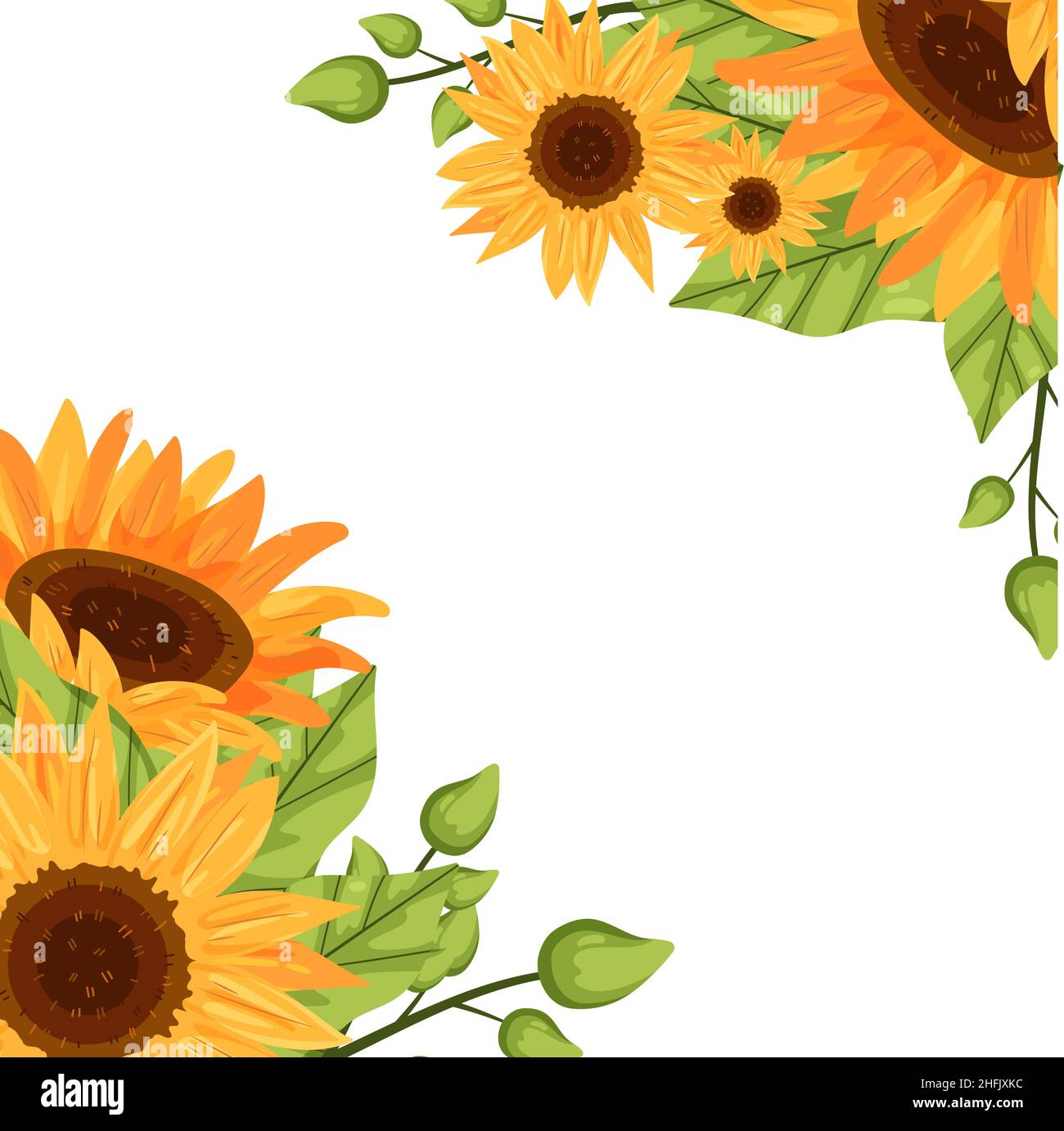 Sunflower Border Clipart