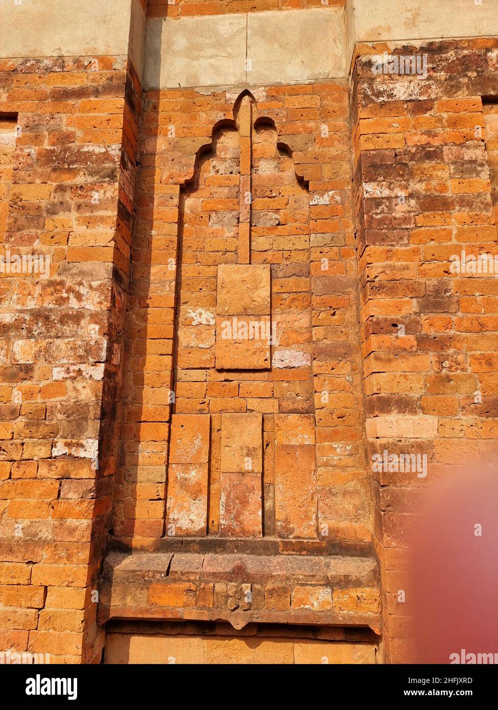 Remnants of different terracotta and brick mosques, built during the ...