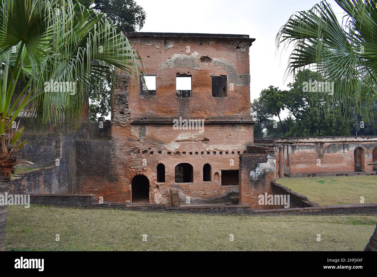 Side view of the Treasury House at the British Residency built by Nawab ...
