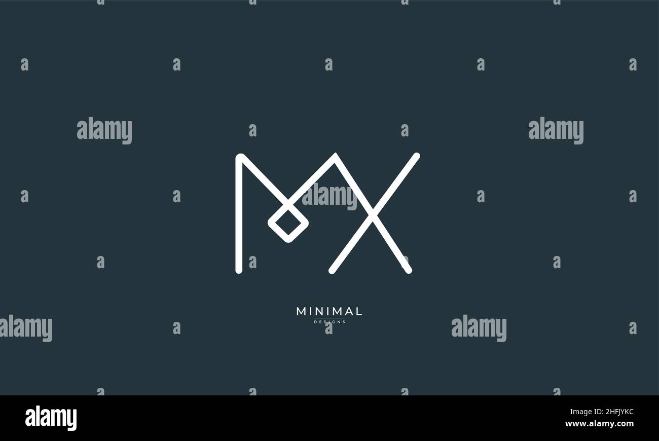 Letter mx Stock Vector Images - Alamy