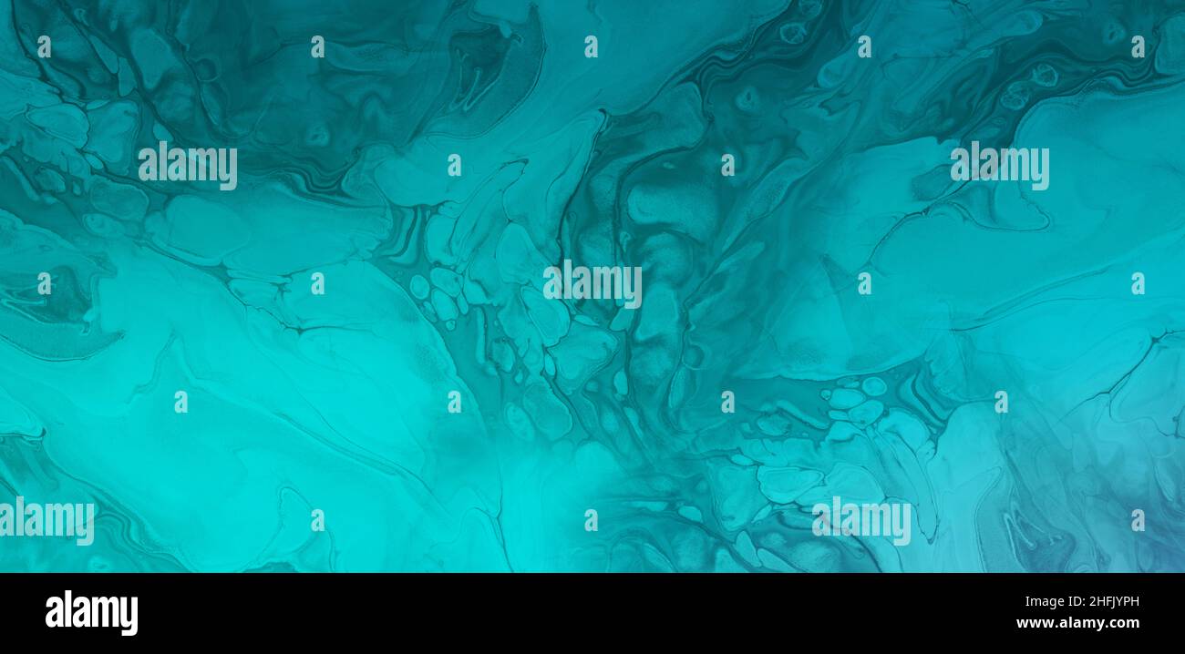 Creative Grunge Watercolor Happy Vivid Blue with Teal Colors Abstract ...