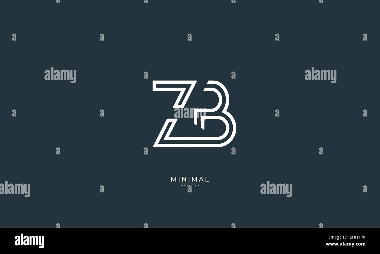 Letter zb logo hi-res stock photography and images - Alamy