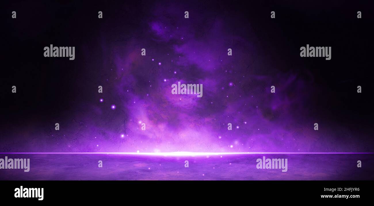 Fascinating Spotlight And Smoke Floor Dreamy Lighted with Midnight Blue ...