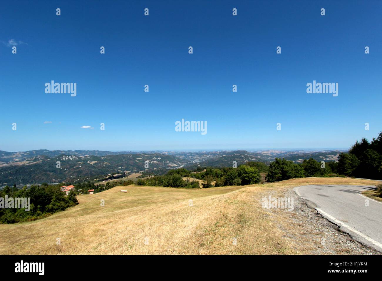panorami monzuno, landscape during the drought 2021 on italian ...